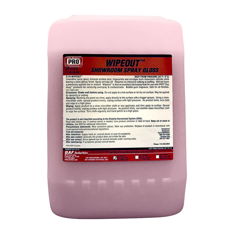 PRO Wipeout Spray Gloss 5 Gal I Wipe on Wipe off LLC – Wipe-on Wipe-off ...
